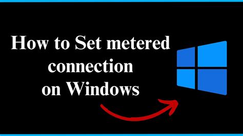 How To Set Metered Connection On Windows 10 Youtube