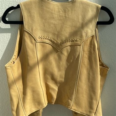 Jackets And Coats Western Cropped Leather Vest Poshmark