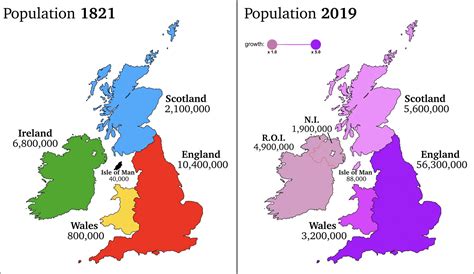 The U K Population Mapped Vivid Maps