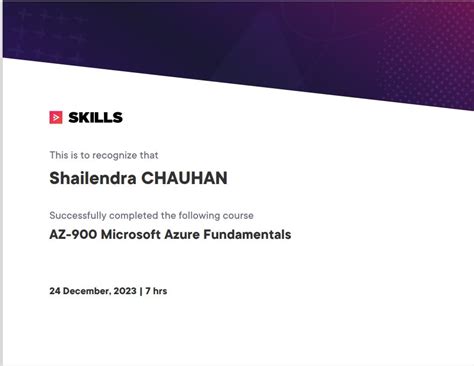 Shailendra Singh Chauhan On Linkedin Completed Course Az 900 Microsoft Azure Fundamentals