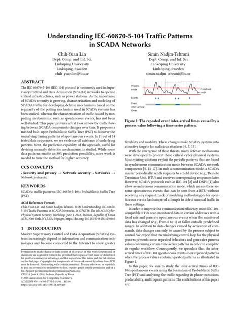 iec104 traffic patterns pdf scada transmission control protocol