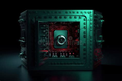 Cybersecurity Technology Dark Abstract Background Stock Illustration Illustration Of