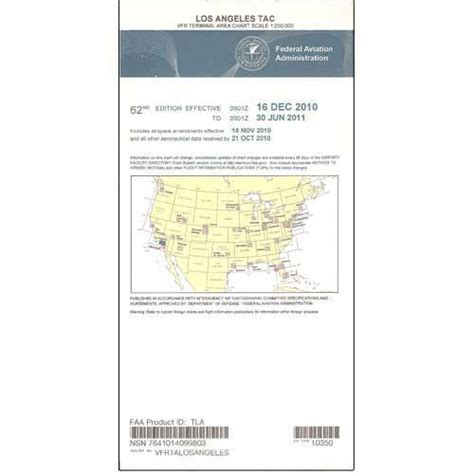 Los Angeles Terminal Area Chart Faa Official Vfr Map