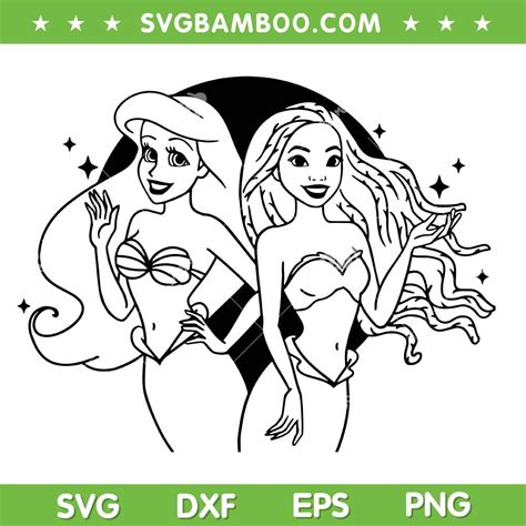 The Little Mermaid Mickey Ear Svg Png