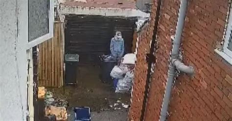 Man Caught On Cctv Peeing Behind Someones House Before Climbing Into