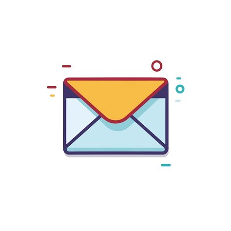 Vector De Un Sobre De Correo Electrónico Con Un Sobre Amarillo Dentro