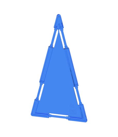 Large Triangle Tile Blue The Learning Journey Tg