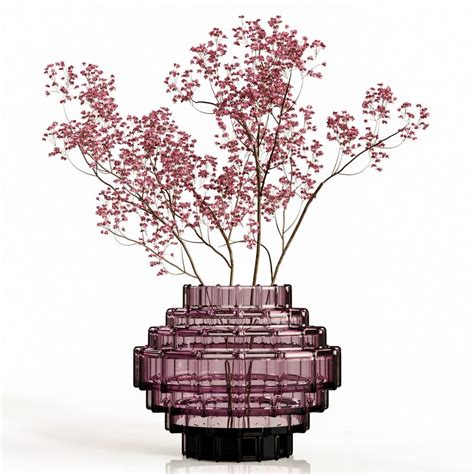 Set Pink Bouquet 3d Model Download Maxve