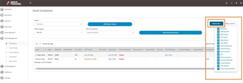 How To Customise The Columns In Your Compliance Table How Can We Help