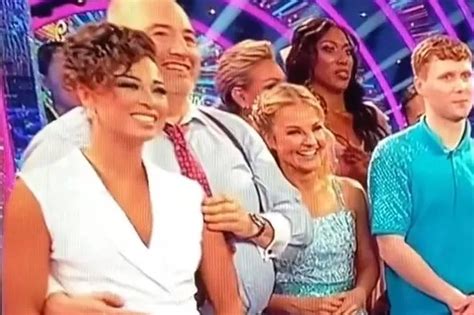 Awkward Strictly Moment Sees Katya Jones Push Partner S Hand As Pair Apologise Daily Star