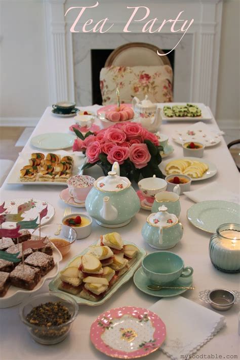 My Food Table Tea Party