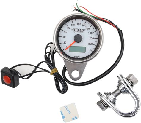Drag Specialties 24 Programmable Mini Electronic Metric Speedometer