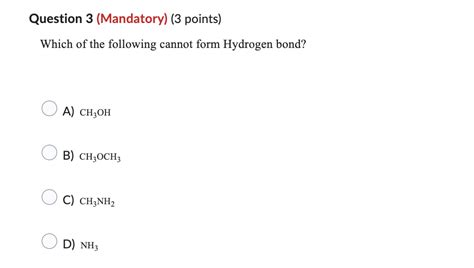 solved question 3 mandatory 3 ﻿points which of ﻿the