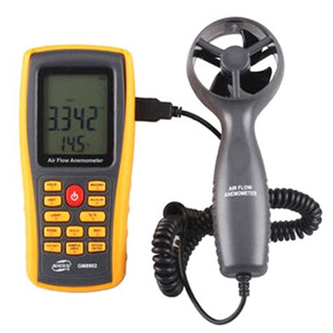 Digital Flow Anemometer Wind Speed Meter Air Volume Tester With Usb