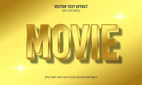 Premium Vector Movie Editable Text Effect Trending Style Modern