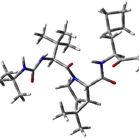 The Most Stable Conformer Of The Boceprevir Molecule Download