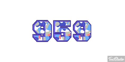 959 Number Animated  Logo Designs