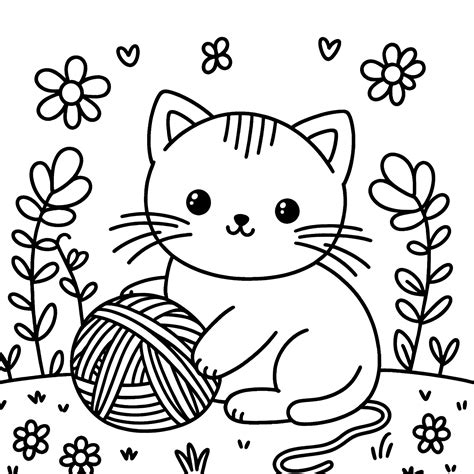 ¿qué Son Las Páginas Imprimibles Para Colorear De Gatos Y Gatitos Exgb