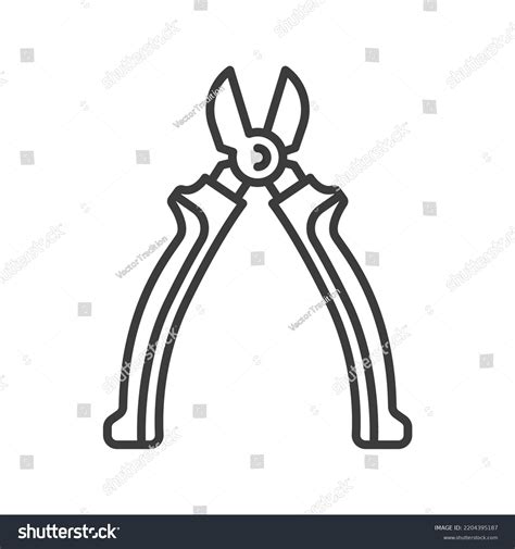 Side Cutting Pliers Drawing