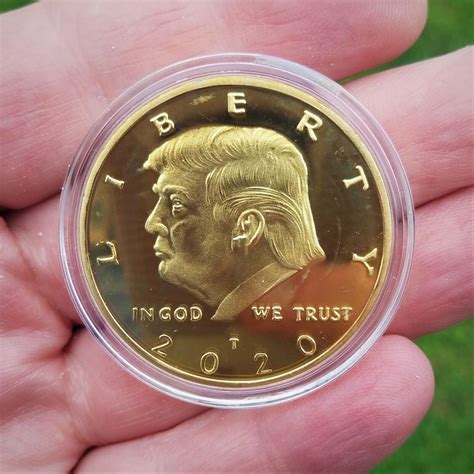 2020 Donald Trump Commemorative Coin United State Of America On Back