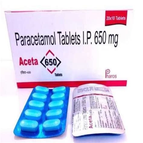 Aceta 650 Paracetamol Tablets Boiling Point 240 A C At Best Price In