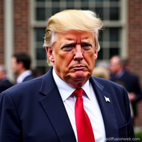 Donald Trump With Low Taper Fade Haircut Stable Diffusion Online