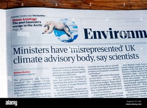 Ministers Have Misrepresented Uk Climate Advisory Body Says