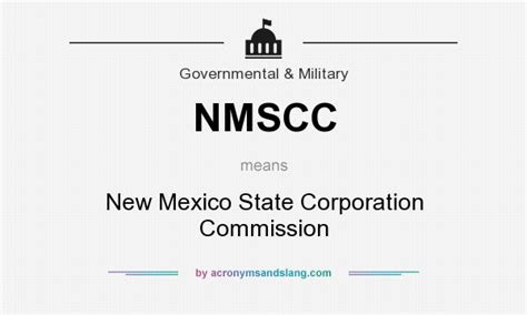 What Does Nmscc Mean Definition Of Nmscc Nmscc Stands For New Mexico State Corporation