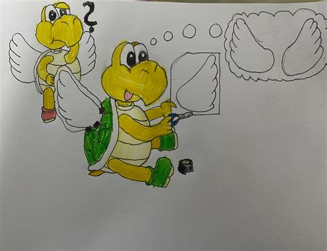 Draw Koopa Troopa And Koopa Paratroopa Rkoopatroopa