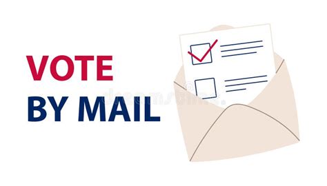 Vote 2024 Election Banner Vote By Mail Ballot Paper In Envelope