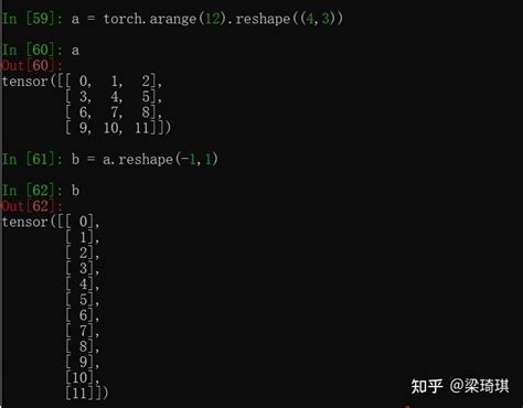 Pytorch 中 Reshape（ 11） 知乎