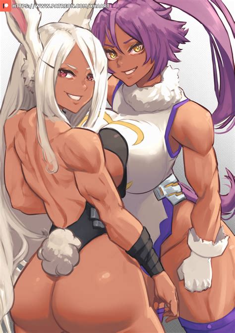 Mirko And Shihouin Yoruichi Boku No Hero Academia And 1 More Drawn By