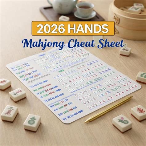 Printable Mah Jongg Card 2026 Etsy