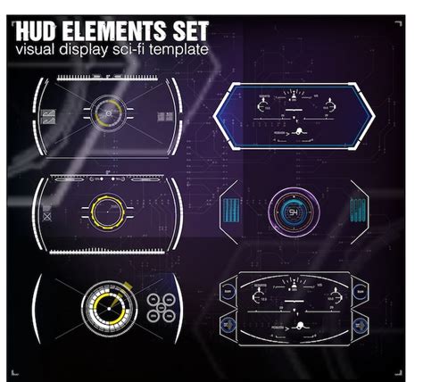 Premium Vector Futuristic Vr Head Up Display Design Sci Fi Helmet