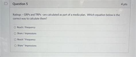 solved ratings grps and trps are calculated as part of a