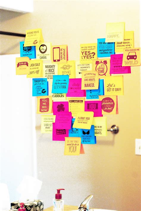 Mini Love Note Pack Sexy Sticky Notes Printable Pack Digital