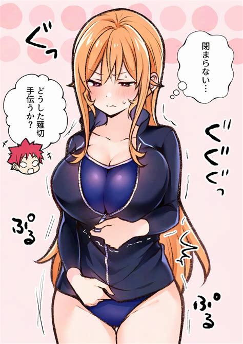 Nakiri Erina And Yukihira Souma Shokugeki No Souma Drawn By Toy Black