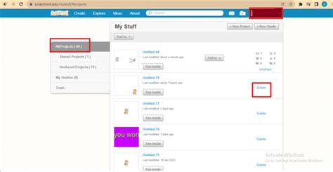 How To Delete A Project In Scratch And Recover A Permanently Deleted