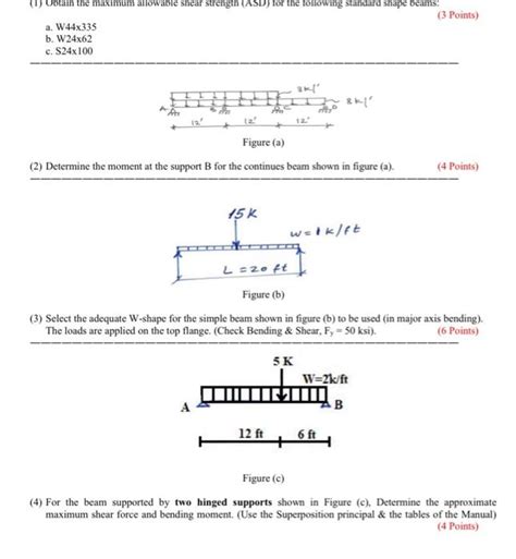 Solved Obtain The Maximum Allowable Shear Strength ASD Chegg