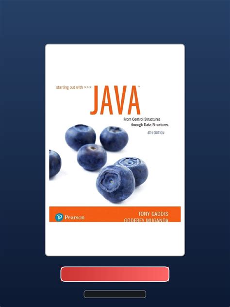 Starting Out With Java From Control Structures Through Data Structures 5th Edition Tony Gaddis