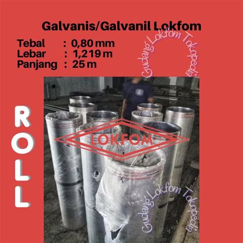 Jual Seng Galvanis Galvanil Bjls Lokfom 080 Mm Roll Kota Tangerang