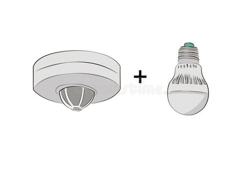 Modern Motion Sensor On Wall Indoors Illustration Detector For