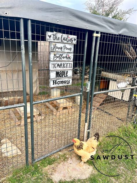 Wooden Chicken Coop Sign Chicken Coop Sign Farm Signs Chicken Signs Chicken Name Sign