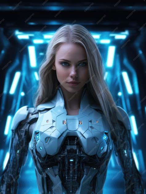Premium Photo Beautiful Hot Girl Android Cyborg