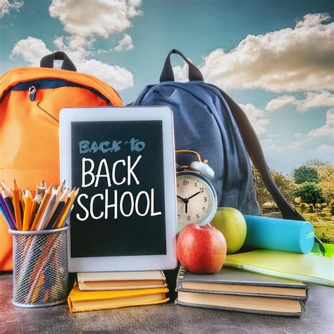 Un Libro Escolar Con Un Libro Y Un Libro En él Vector Premium Generado Con Ia