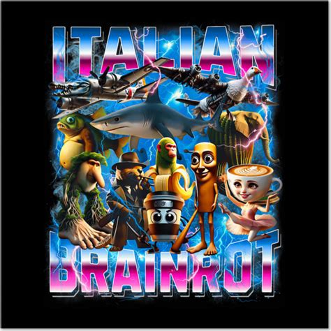Ultimate Italian Brainrot Meme T Shirt Funny Gen Z Ai Generated Animals