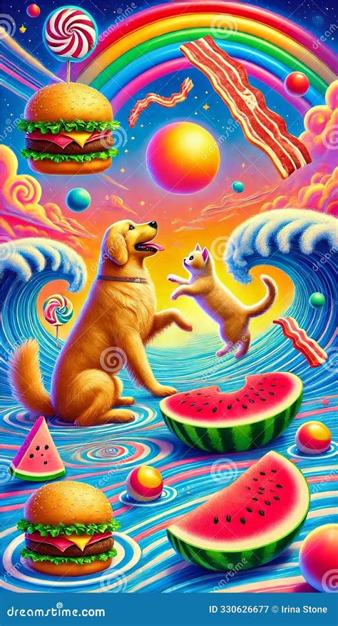 Vibrant Pixar Inspired Crocodile Standing Upright With Big Eyes Stock