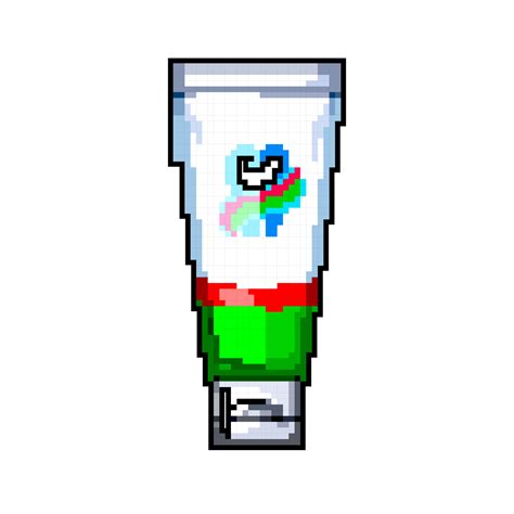 Health Toothpaste Game Pixel Art Vector Illustration 23873389 Vector