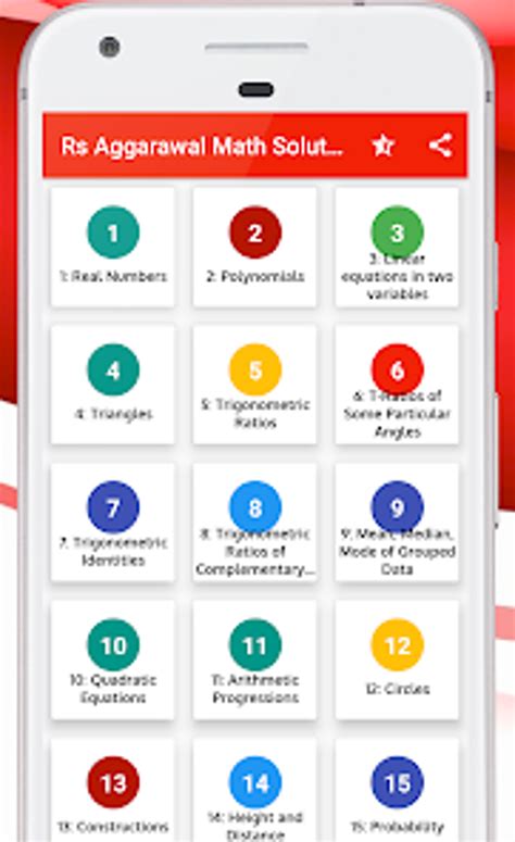 Rs Aggarwal 10th Math Solution For Android Download