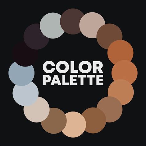 Premium Vector Circular Color Palette 2023 Vector Illustration